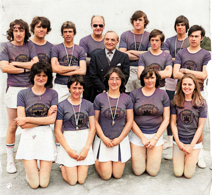 Sir Peter Heatly at Dunbar Swimming Pool in 1979. – Vecchio
