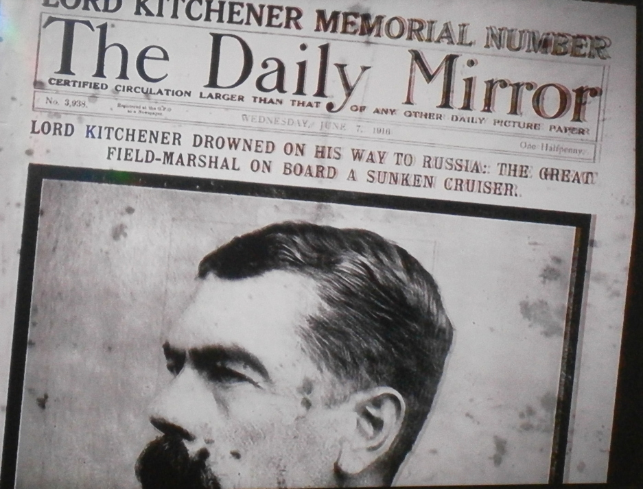 Lord Kitchener and the sinking of HMS Hampshire on 5th June 1916 – Vecchio