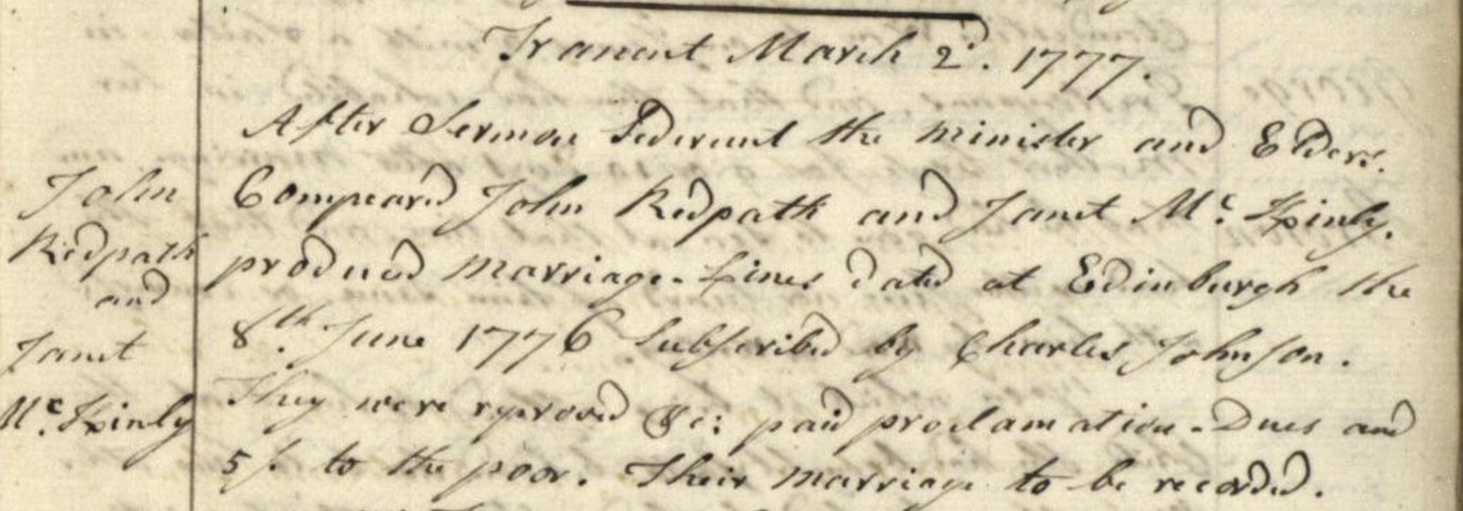 John Adam, ancestor of Queen Mary of Denmark and a victim of the 1797 ...